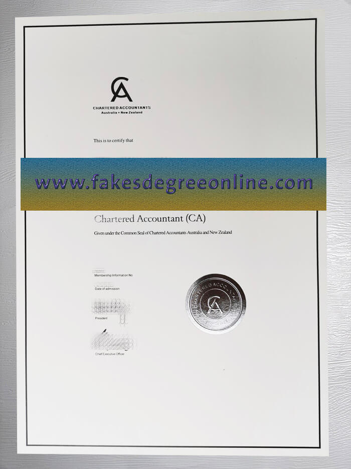 How do i buy Chartered Accountants certificate?